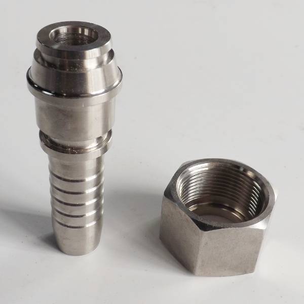 Metric Female 24° Cone O-Ring Seal Swaged Hose Fitting